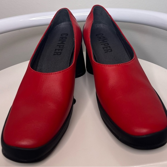 Camper | Shoes | Camper Upright Red Formal Heels | Poshmark